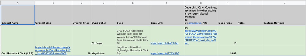 The Amazon Activewear Look-alike Master List!