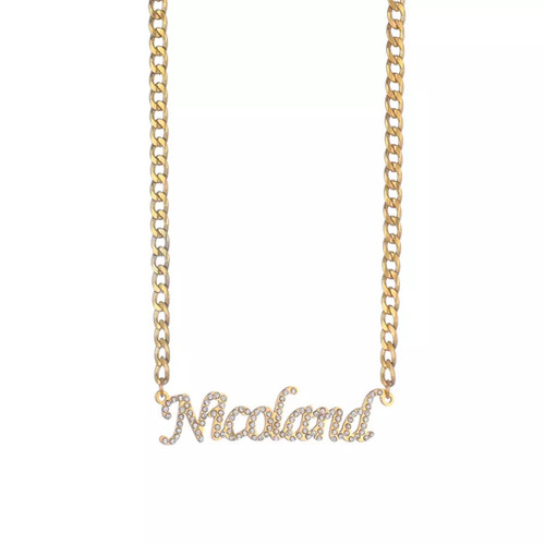 CUSTOM DAINTY FROZEN NAMEPLATE | 22 Vendetta