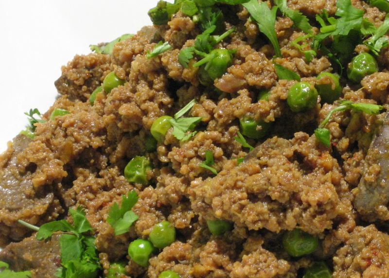 Kheema Mattar| Spicy Ground Goat Meat or Lamb with Peas from India