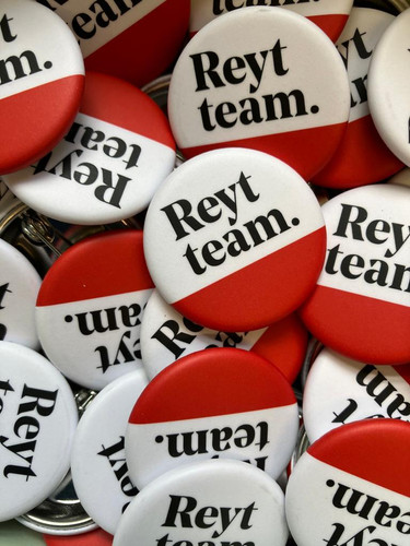 Reyt team badge (red) | jamartworks