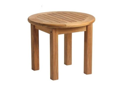 DNI TEAK ROUND SIDE TABLE | WOOD-JOY