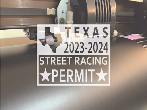 Texas Street Racing Permit | ttsdecals