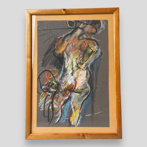 Philip Pank (British, 1933 -1991), oil pastel on paper, 'No. 452, Anna ...