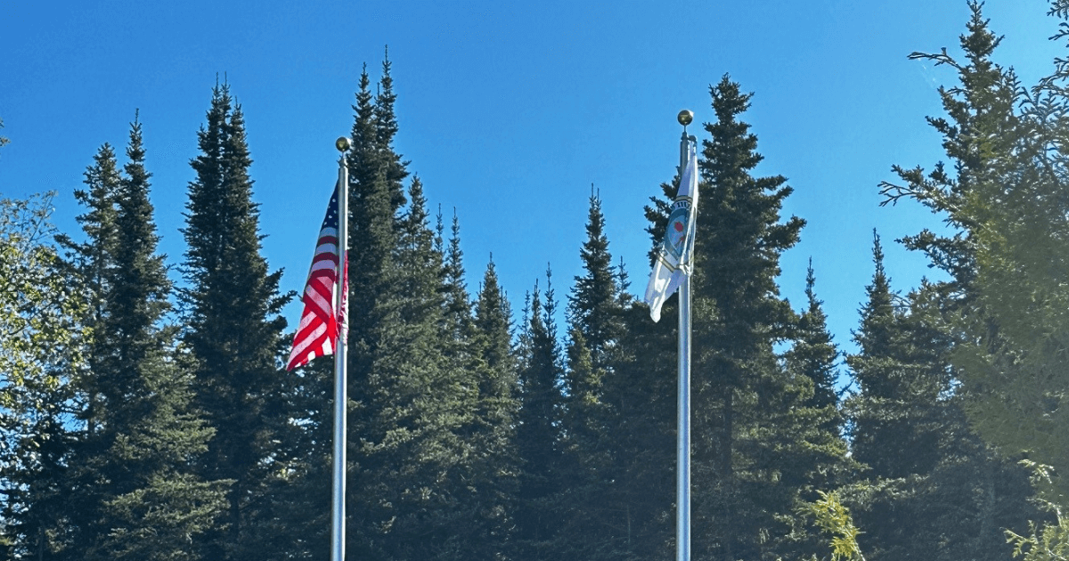Gichi Onigaming Flag Raised at Isle Royale