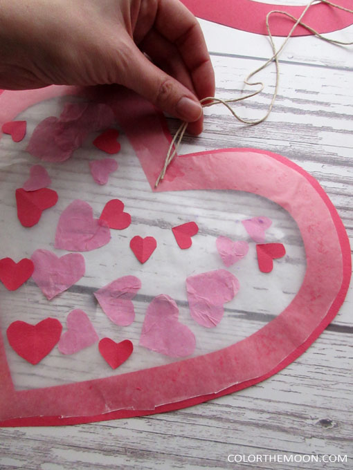 A VALENTINE’S DAY SUN CATCHER THE KIDS CAN MAKE