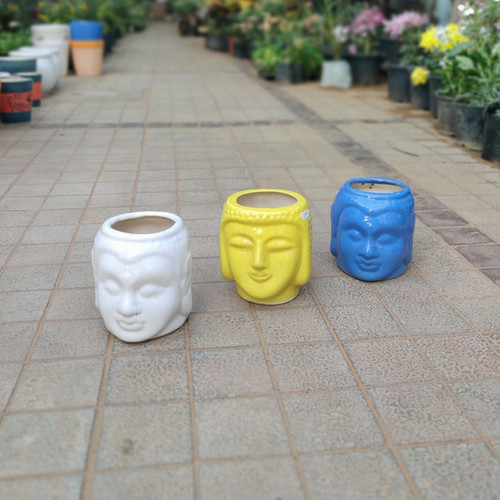 Buddha - Ceramic Pot (5 inch) | Paudha Ghar