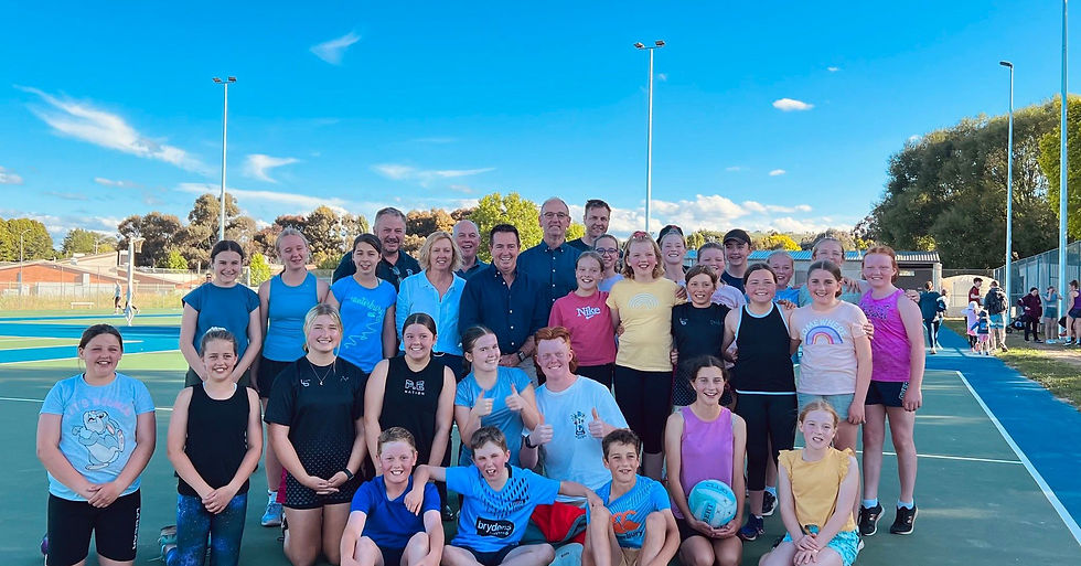 LIGHTS ARE ON AT BLAYNEY NETBALL COURTS