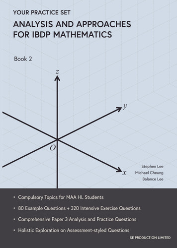 Your Practice Set - Analysis and Approaches for IBDP Maths Book 2 ...