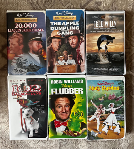 Disney VHS Tapes (All Clam Shell) Bundle Lot (6) Classic Kids Family ...