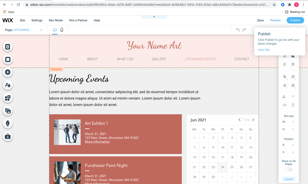 How To Publish Your Wix Website so it is LIVE on the Internet