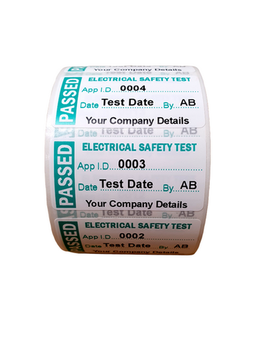 5th Edition Standard Personalised PAT Labels | Online Pat Labels