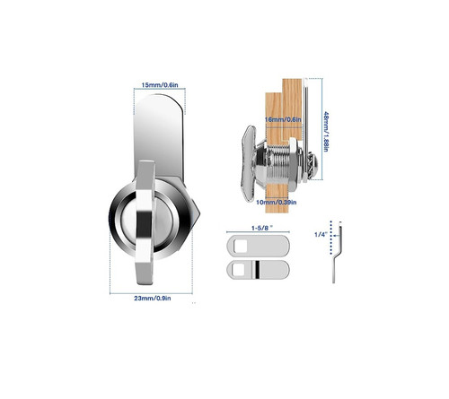 5/8 Inch Thumb Operated Offset Cam Lock | MC Lumber & Hardware