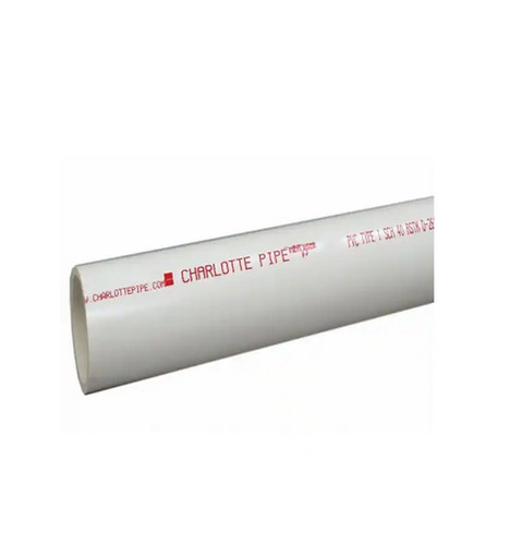 1 1/4" x 10' Solid Core Plain End Sch 40 PVC Pressure Pipe 611942039456 ...