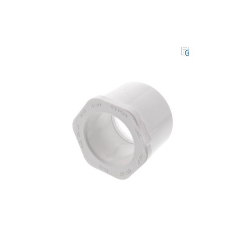 1-1/2" x 1" PVC Schedule 40 Spigot x Socket Bushing | MC Lumber & Hardware