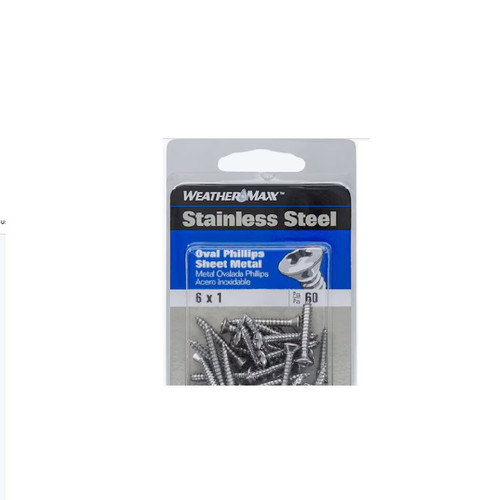 Hillman #6 x 1-in Phillips -Drive Standard Sheet Metal Screws. A piece ...