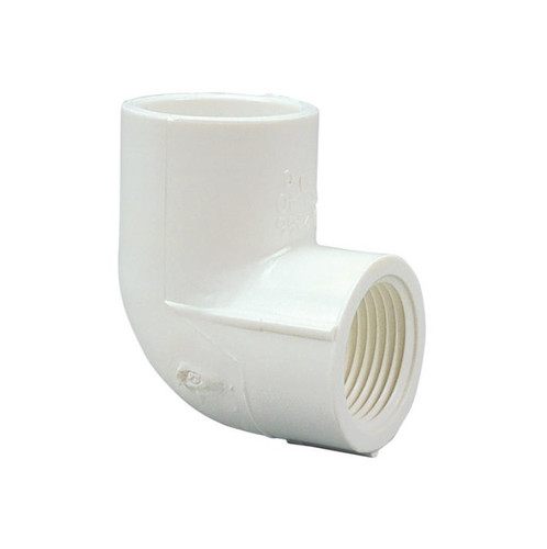 3/4" x 1/2" Female socket x male NPT thread PVC 90-Degree Elbow | MC ...
