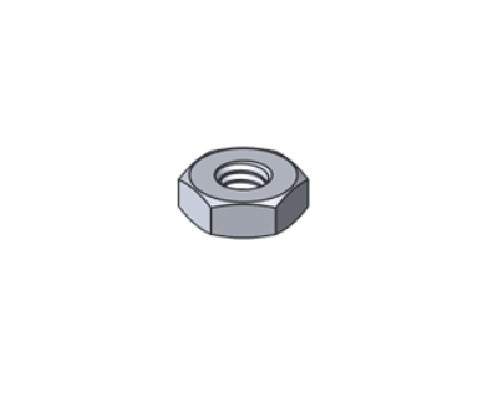Hex Machine Nut #10 Bright zinc plated carbon steel - 1 count | MC ...