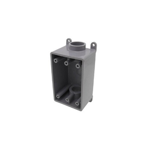 1-Gang 3/4" FSC Weatherproof Box (Gray) | MC Lumber & Hardware