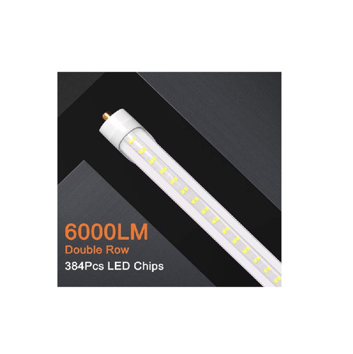 8 Foot LED Tube Light - 45W - 6000 lm - 6500K - Super Bright - T8 ...
