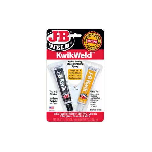 J-B Weld® KwikWeld™ Dark Gray Quick-Setting Steel-Reinforced Cold Weld ...