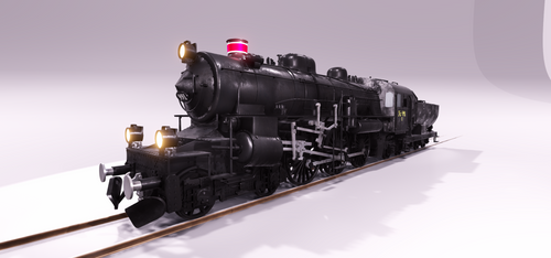 DSB Litra E Steam locomotive 3D print files | PocketRailwayMuseum
