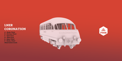 LNER CORONATION Coaches 3D print files | PocketRailwayMuseum