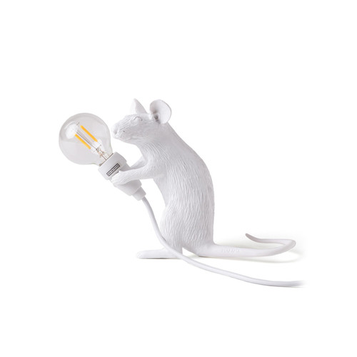 Seletti Mouse Light / Lamp White Sitting | The Flying Fox