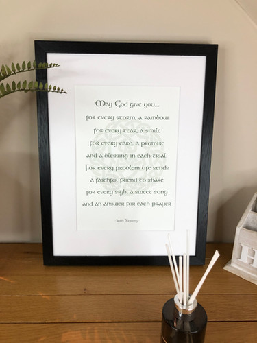 Irish Blessing May God Give You Irish Themed Poster Wall Art Irish ...