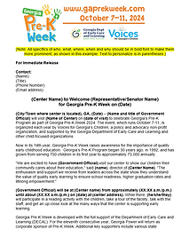 Pre-K Site - Georgia PreK Week | Georgia Voices