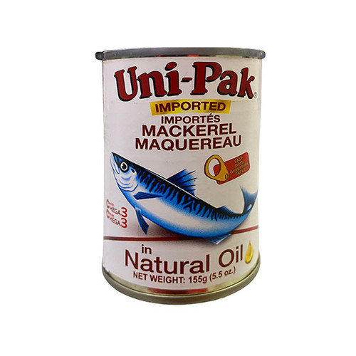 Uni-Pak Mackerel in Natural Oil 155g | Kuya A Foods