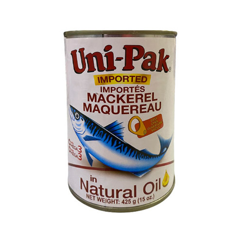 Uni-Pak Mackerel in Natural Oil 425g | Kuya A Foods