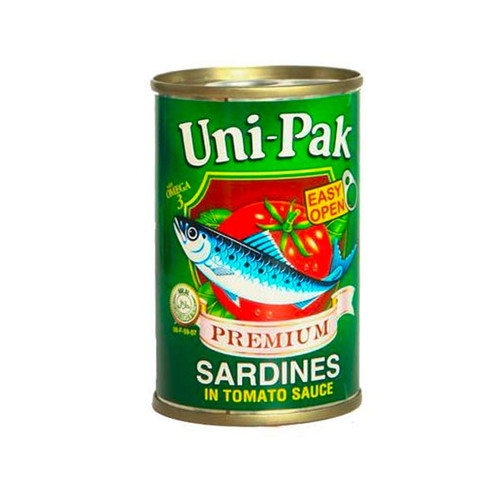 Uni-Pak Sardines in Tomato Sauce | Kuya A Foods
