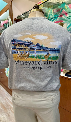 Custom Vineyard Vines Saratoga Track Short Sleeve | pinkpaddock
