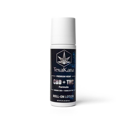 CBD + Delta 9 THC Roll-On Lotion | TexaKana Organics