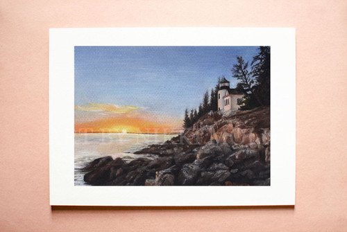 Acadia National Park Original Pastel Drawing | artbynikkimolick