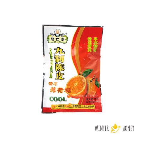 Long Ren Tang Tangerine Peel Mint Candy 35g | Winter Honey
