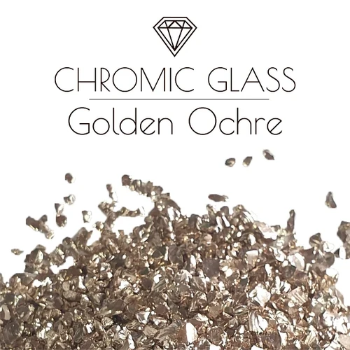 Glass crumb Chromic Glass, Golden Ochre, 100g | Shop.Craftsmen.Store