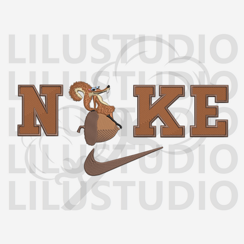 Embroidery Design for Scrat Ice Age character | LiluStudio