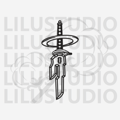 Embroidery Designs for Toji Fushiguro Jujutsu Kaisen character | LiluStudio