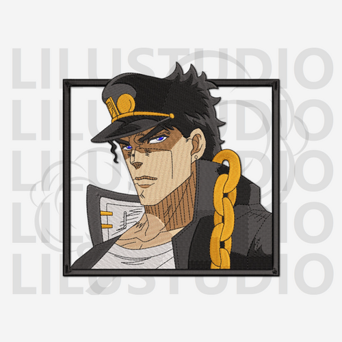 Embroidery Design for Jotaro Kujo JoJo's Bizarre Adventure character ...