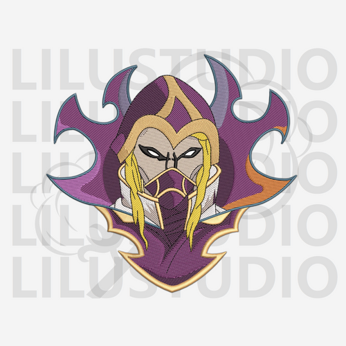Embroidery Design for Invoker Dota 2 character | LiluStudio