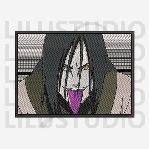 Embroidery Design for Orochimaru Naruto character | LiluStudio