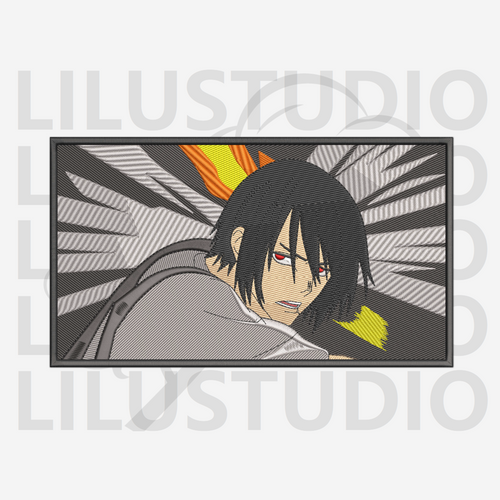 Embroidery Design for Benimaru Shinmon Fire Force character | LiluStudio