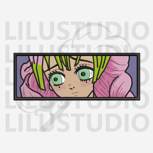 Embroidery Designs for Mitsuri Kanroji Demon Slayer character | LiluStudio