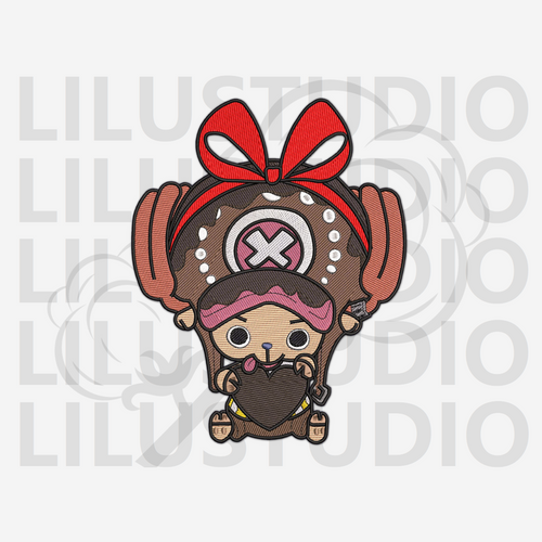 Embroidery Designs for Tony Tony Chopper One Piece character | LiluStudio