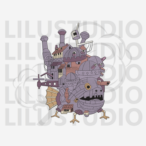 Embroidery Design for Howl's Moving Castle | LiluStudio