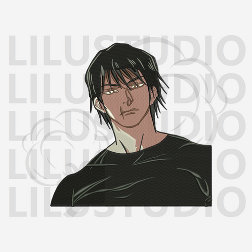 Embroidery Designs for Toji Fushiguro Jujutsu Kaisen character | LiluStudio
