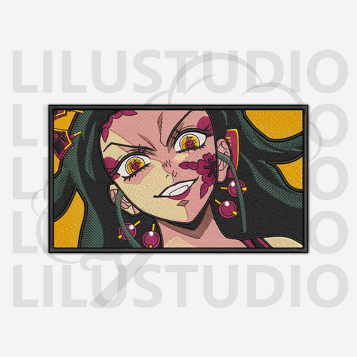Embroidery Designs for Daki Demon Slayer character | LiluStudio