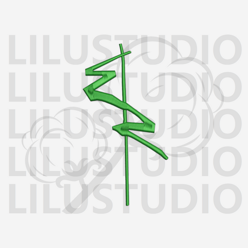 Embroidery Design for Cyberpunk: Edgerunners logo | LiluStudio