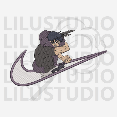 Embroidery Designs for Toji Fushiguro Jujutsu Kaisen character | LiluStudio